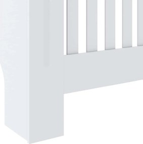 Kryt na radiátor kompozitní dřevo bílý 78 cm 325559