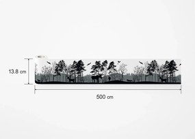 Samolepící bordura na zeď Lesní Silueta | 5 m x 13.8 cm | DWB8269