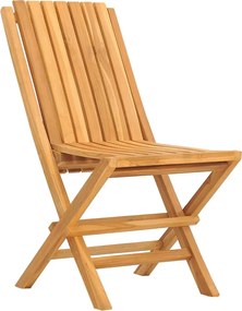 vidaXL Skládací zahradní židle 6 ks 47x47x89 cm masivní teakové dřevo [3155053]
