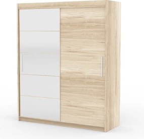 ADRK Furniture Posuvná skříň se zrcadlem ESTI 180 SW-ESI-180-S