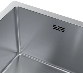 Erga HD, 1-komorový ocelový dřez 370x450x210 mm, ocelová, ERG-MLS-HD3745