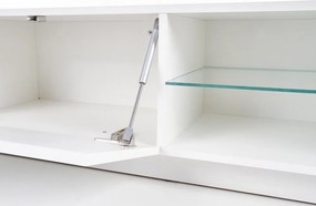 RTV stolek LIVO 120 bílá lesk (38 x 120) cm