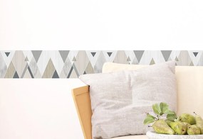 Samolepící bordura na zeď Mramor A Dřevo | 5 m x 13.8 cm | DWB8445