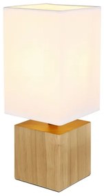 Globo 21628W - Stolní lampa VALENTINO 1xE27/7W/230V bílá/hnědá