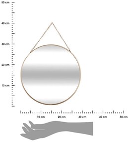 Závěsné zrcadlo Circle, zlaté, sada 3ks