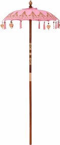 Balijský deštník se základnou Růžová 95 x 95 x 260 cm 3356917