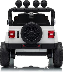 LEAN CARS Akumulátorové vozidlo Jeep Rubicon DK-JWR558 24 V, bílé