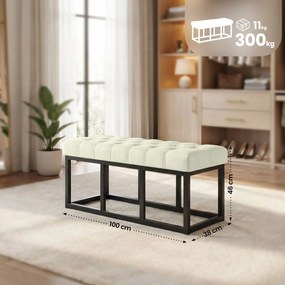 Lavice Amun látka B100 – krémová