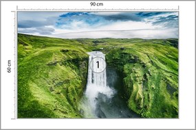 Fototapeta Letecký Pohled Na 3D Vodopád Samolepící tapety 135x90