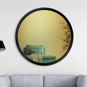 Zrcadlo Balde Black - gold glass Rozměr: Ø 120 cm