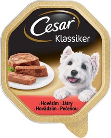 Cesar Vanička pro psy s hovězím a játry 150 g