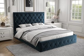 Prostorná čalouněná postel Romano - 200 x 200 cm