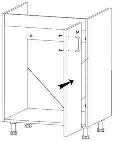 Kuchyňská linka Aspen A | 520 cm | bílá lesk