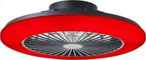 Brilliant G60020/06  Stmívatelné LED svítidlo SALERNO ČERNÉ &amp; reverzn VENTILÁTOR + funkce LED