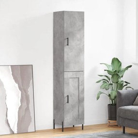 Skříň highboard betonově šedá 34,5x34x180 cm kompozitní dřevo 3199117