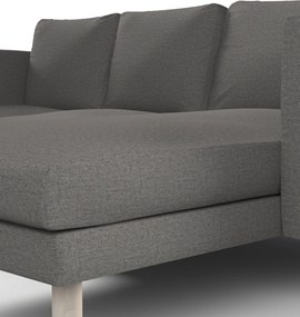 Potah na pohovku IKEA Norsborg 3-místná se šezlongem barva šedá látka pletený vzor