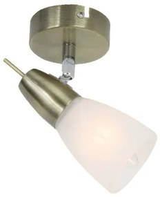 ACA DECOR Přisazené bodové svítidlo KAMET max. 40W/E14/230V/IP20, barva bronzu