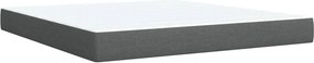 Box spring postel s matrací tmavě šedá 180x200 cm textil 3285492
