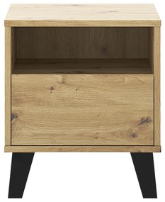Noční stolek, dub artisan, BOGAN NEW 1S