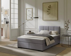 XXXLutz POSTEL BOXSPRING, 140/200 cm, světle šedá MID.YOU - Jednolůžkové postele - 002784001214