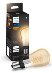 LED Stmívatelná žárovka Philips Hue WHITE FILAMENT ST64 E27/7W/230V 2100K
