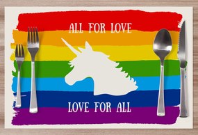 Prostírání LGBt Unicorn