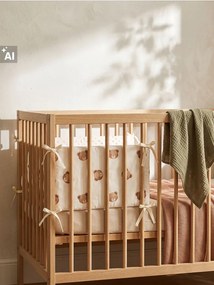 Sinsay - Oboustranný chránič do postýlky s motivem medvídka - béžová