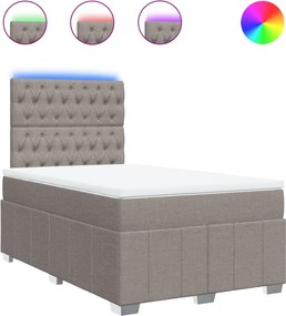 Box spring postel s matrací taupe 120x190 cm textil 3293918