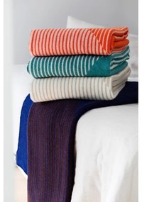 Vlněná deka Rinne 130x180, béžovo-bílá