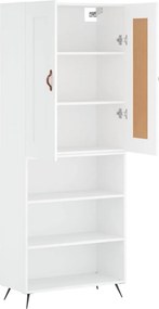 Skříň highboard bílá 69,5 x 34 x 180 cm kompozitní dřevo 3200041