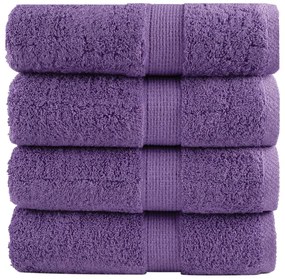 Premium ručníky SOLUND 4 ks fialové 30 x 50 cm 600 g/m² 137351