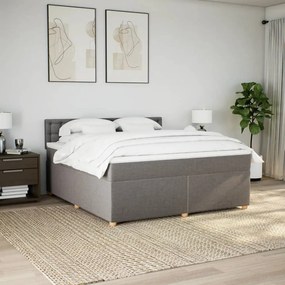 Box spring postel s matrací taupe 180x200 cm textil 3286777