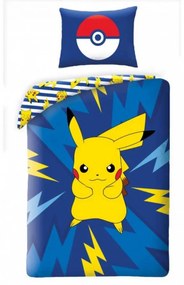 Vesna | Povlečení bavlna Pokémon Pikachu 70x90 a 140x200 cm
