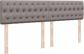 Box spring postel s matrací taupe 200x200 cm textil 3287574