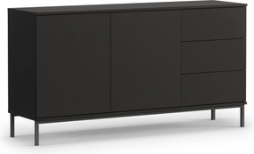 GAB Komoda QUER K2D3SZ, Černá 150 cm