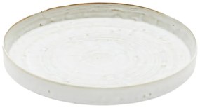 OnaDnes -20% Bílý keramický talíř Kave Home Serni 22,5 cm