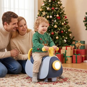 Costway Dětské pojízdné autíčko s hudbou a LED světly pojízdné vozítko s úložným