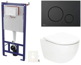 Závěsný wc set do lehkých stěn / předstěnová SAT Fusion SIKOSSTORFU68