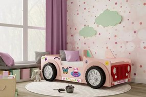 Dětská postel Jeep Pink 190x90