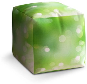 Sablio Taburet Cube Zelená abstrakce 2: 40x40x40 cm