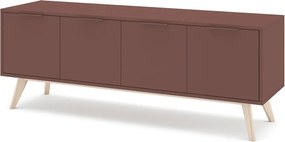 Matný TV stolek v terakotové barvě 140x53x40 cm Campus – Marckeric