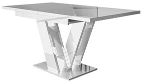 Rozkládací stůl Herkulan, Barva: bílá / beton