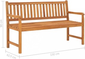 Zahradní lavice se stolkem 150 cm teakové dřevo Dekorhome