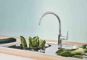 Grohe BauCurve - Dřezová baterie chrom
