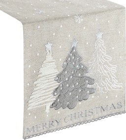 VÁNOČNÍ BĚHOUN NA STŮL CHRISTMAS 35X183 CM VZOROVANÝ