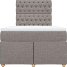 Box spring postel s matrací taupe 120x190 cm textil 3293530
