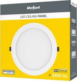 LED panel REBEL ZAR0556 18W, 222mm