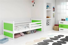 BMS Group Dětská postel Rico 1 bez šuplíku 200x90 bílá/zelená