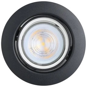 Eglo 901755 - SADA 3x LED Podhledové svítidlo FAVAZZINA 1xGU10/4W/230V černá