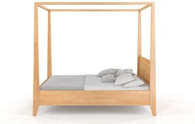 Buková postel s baldachýnem - Canopy   , Buk přírodní, 200x200 cm